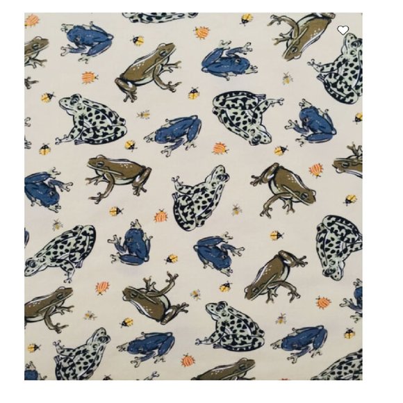 Other | Pop Beige Frogs Interlock Fabric Selling By The Yard | Poshmark